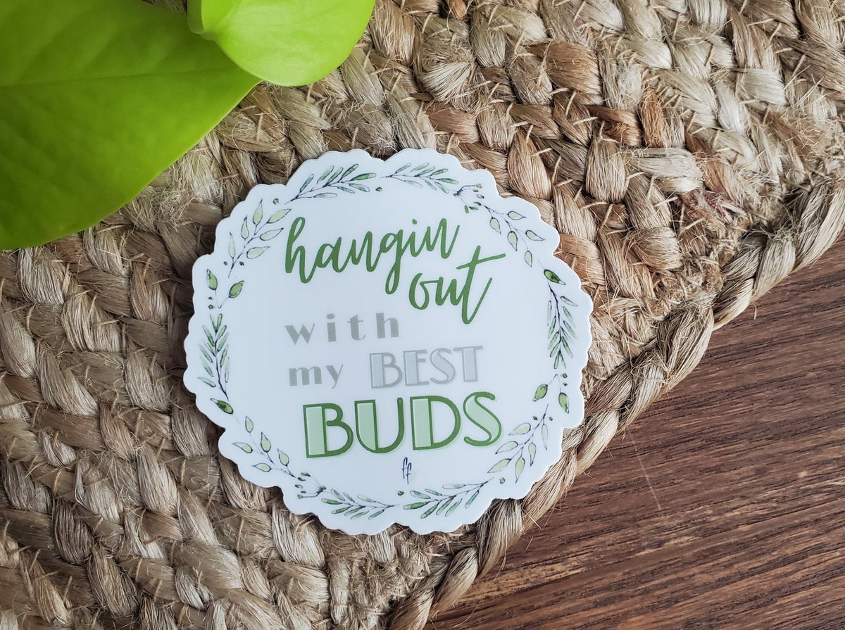 Best Buds Sticker – Flannel Feather